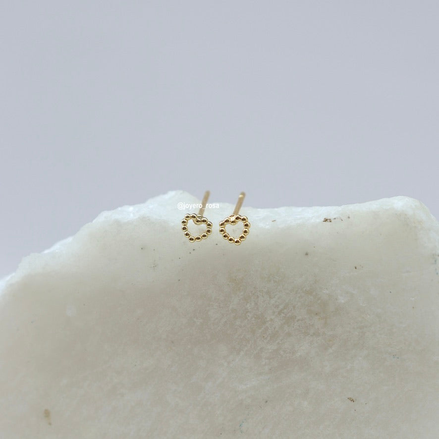 Studs Corazón Mini – Joyero Rosa